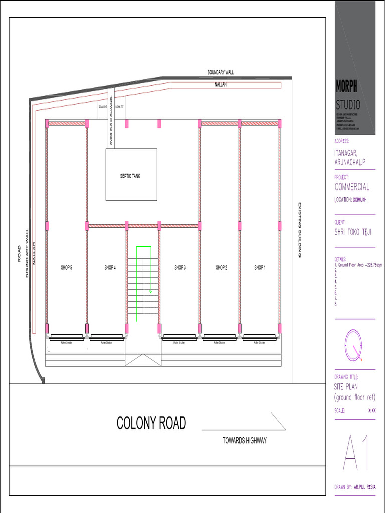Toko Teji Preliminary Drawing For Commercial Project at Doimukh | PDF ...