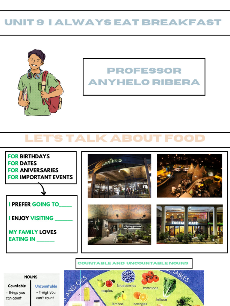 Unit 9 I Always Eat Breakfast | PDF | Lunch | Cooking