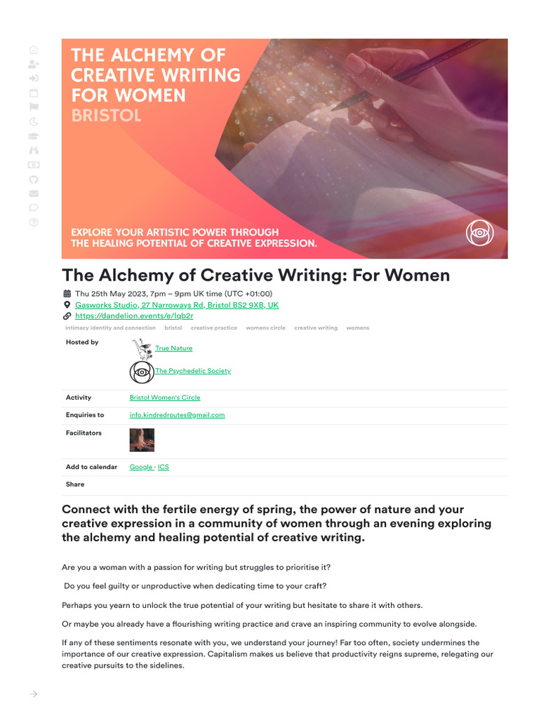 The Alchemy of Creative Writing - For Women | PDF
