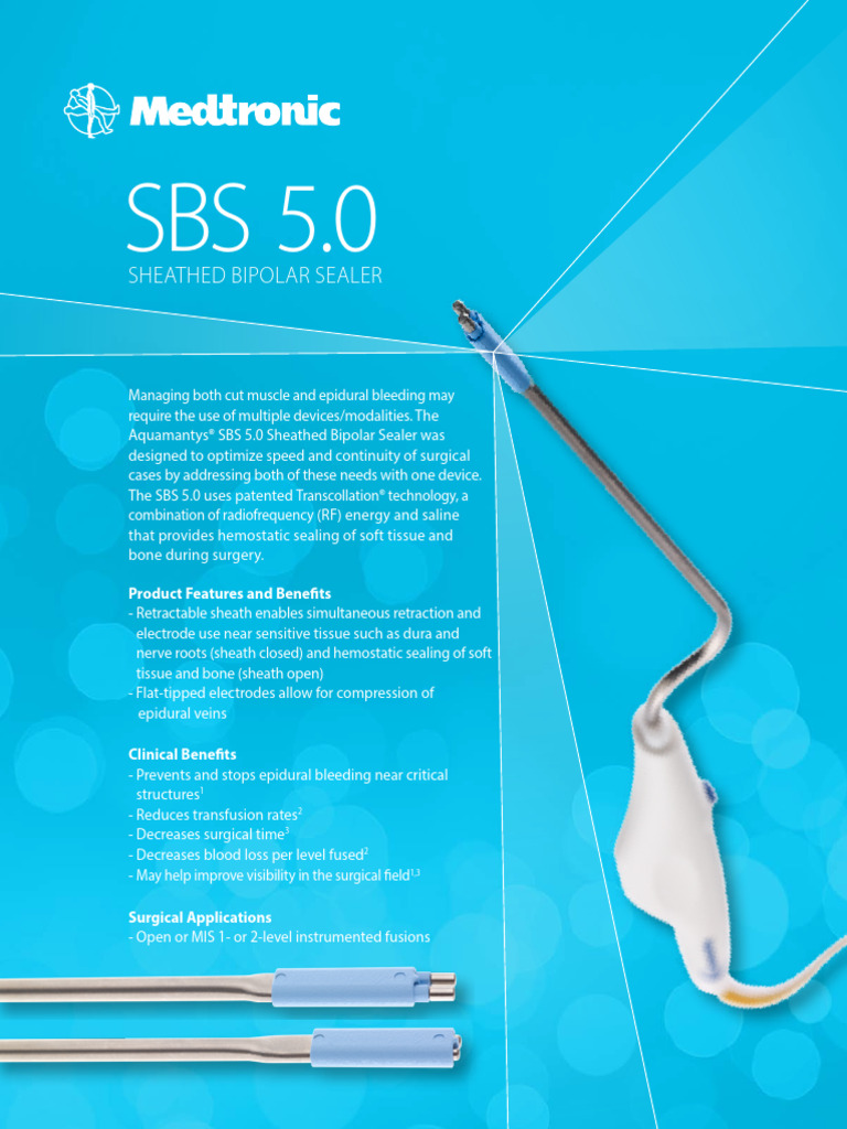 71-10-2282_-_Rev_C_-_SBS_5.0_Sell_Sheet | PDF | Bleeding | Medical Specialties