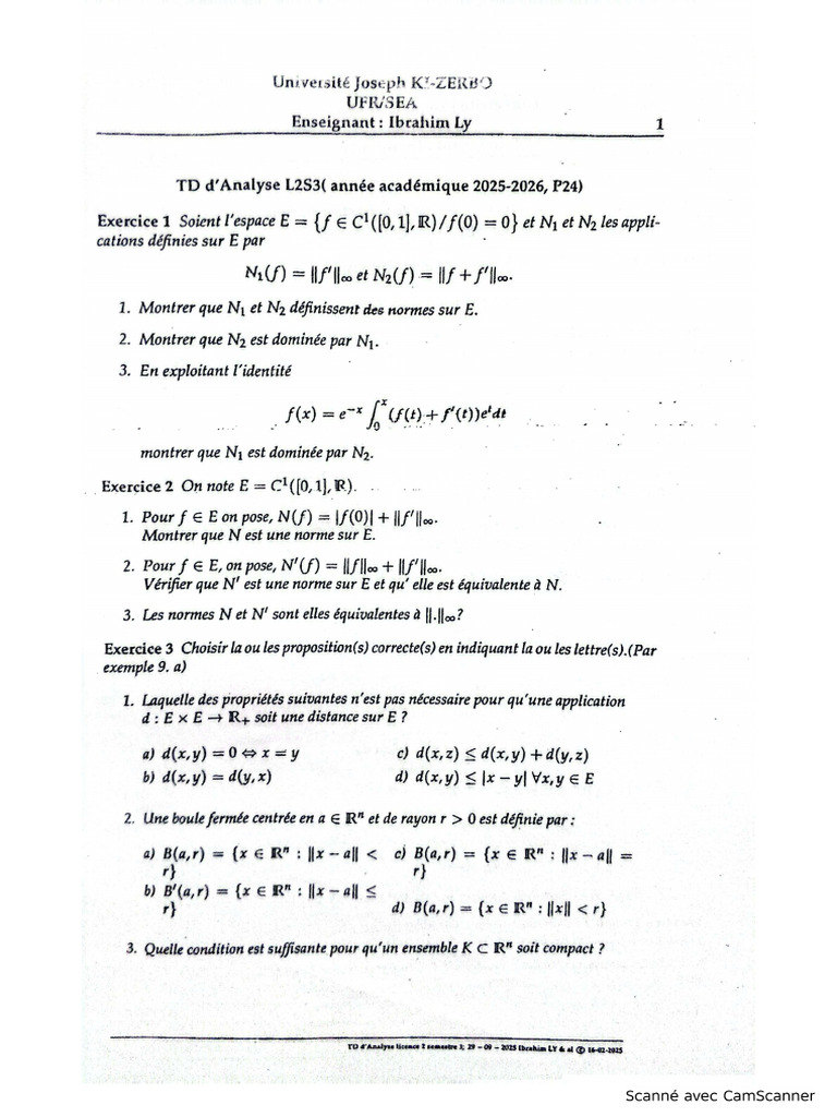 TD Analyse S3 p24 | PDF