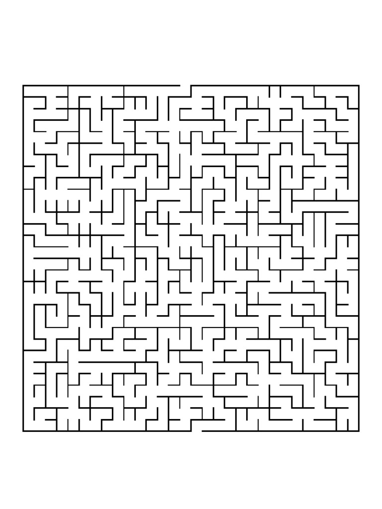 30 by 30 Orthogonal Maze | PDF