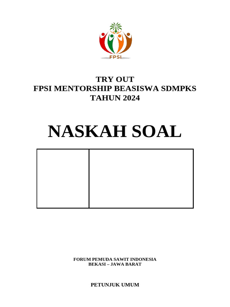 Soal Tpa Fpsi | PDF