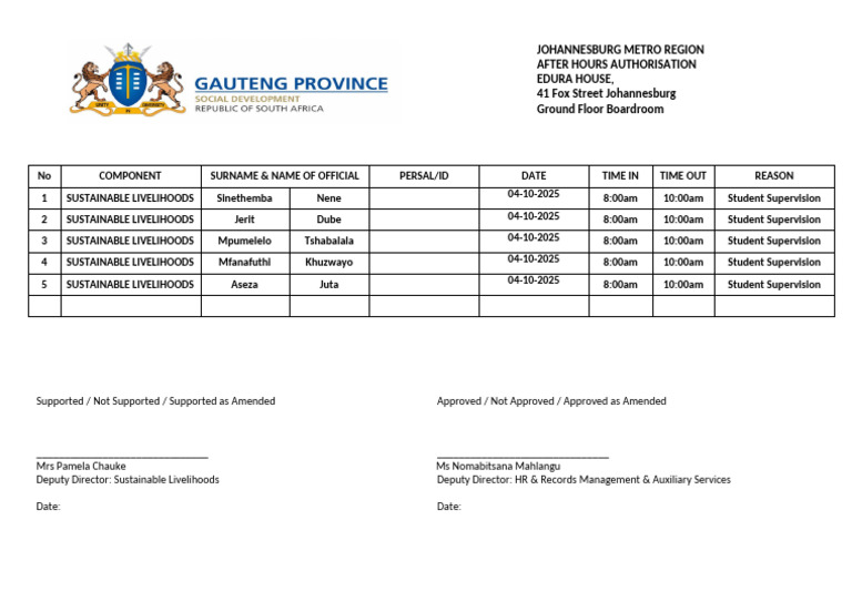 After Hours Form 04 Oct 25 - (Research) | PDF