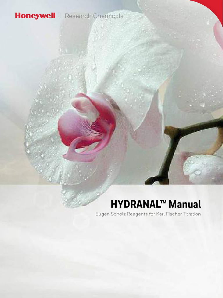 Hydranal Manual | PDF | Titration | Chemistry