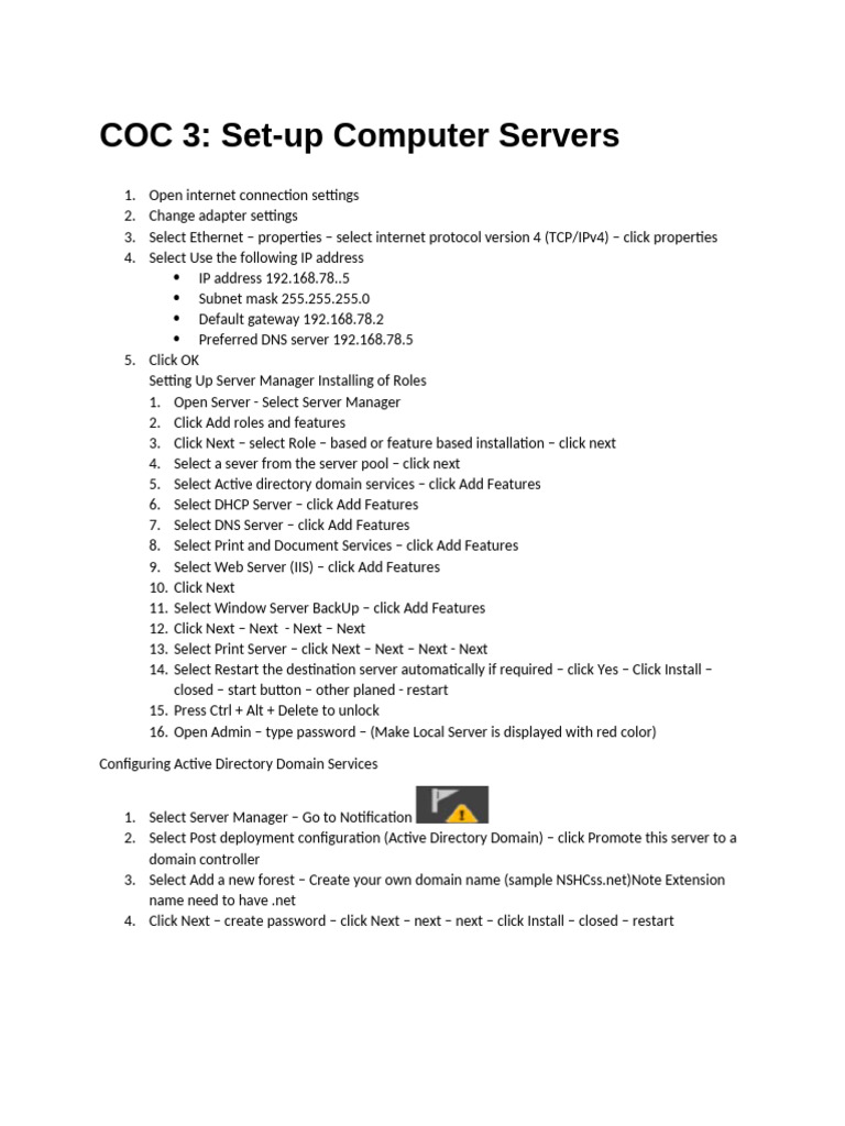 Coc 3 | PDF | Ip Address | Domain Name System