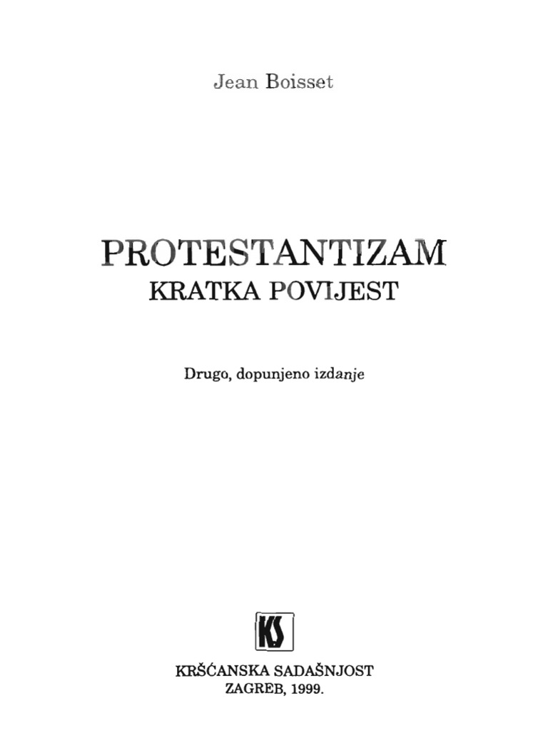 Protestantizam - Jean Boisset 1999 | PDF