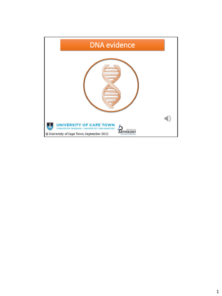 Understanding DNA Evidence in Forensics | PDF | Dna | Dna Profiling