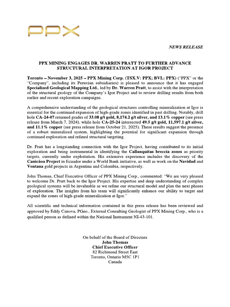 PPX Press Release Warren Pratt - Reviewed EC | PDF