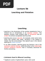 Leaching Techniques in Metallurgy | PDF | Ore | Mining