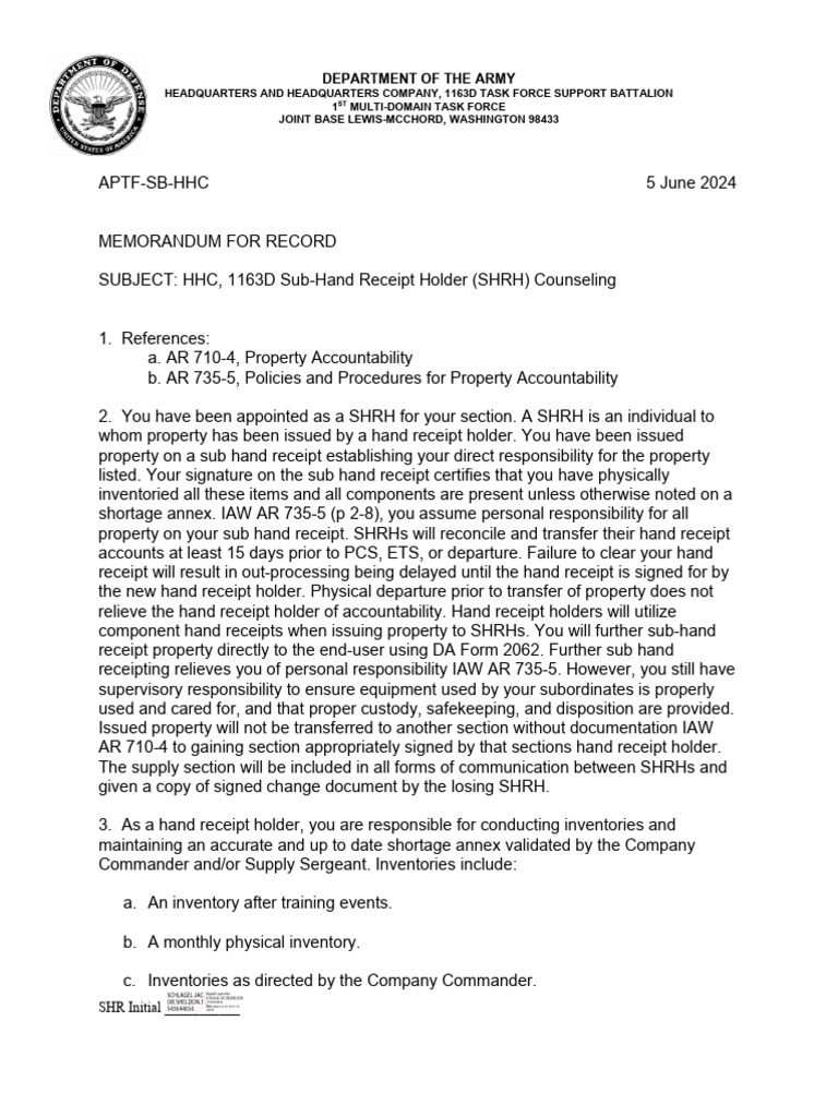 Department of The Army | PDF