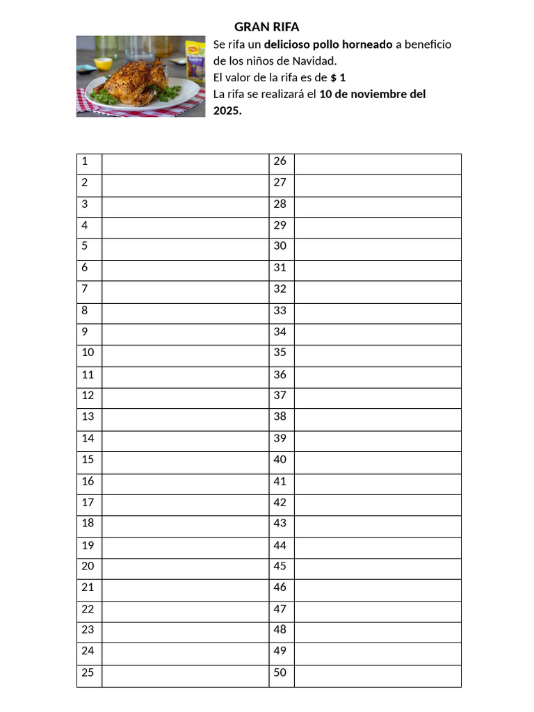 Rifa 1 | PDF