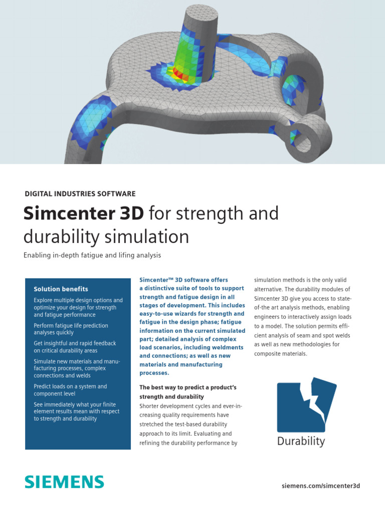 Simcenter 3D For Strength and Durability Simulation SG 77920 D21 | PDF ...