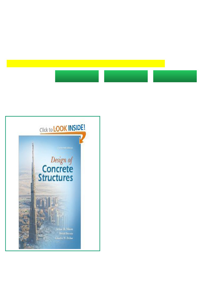 Solution manual for Design of Concrete Structures Nilson Darwin Dolan ...