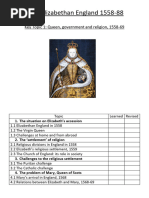 Elizabethan Era Social Class Structure | PDF | Elizabethan Era | Gentry