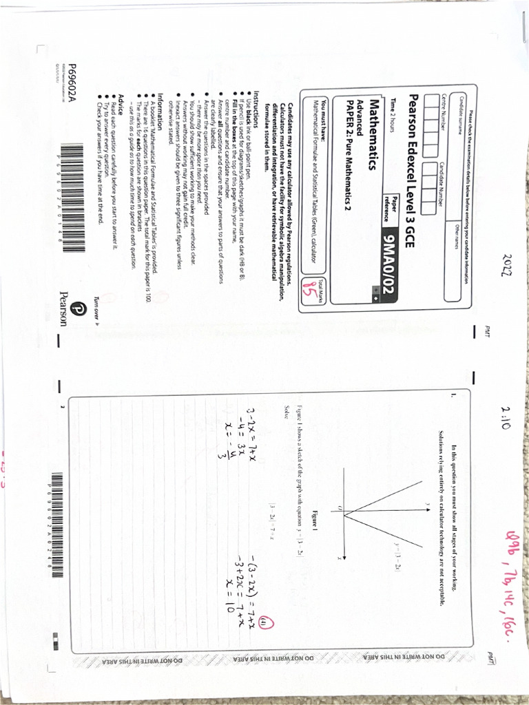 2021 Paper 2 Maths | PDF