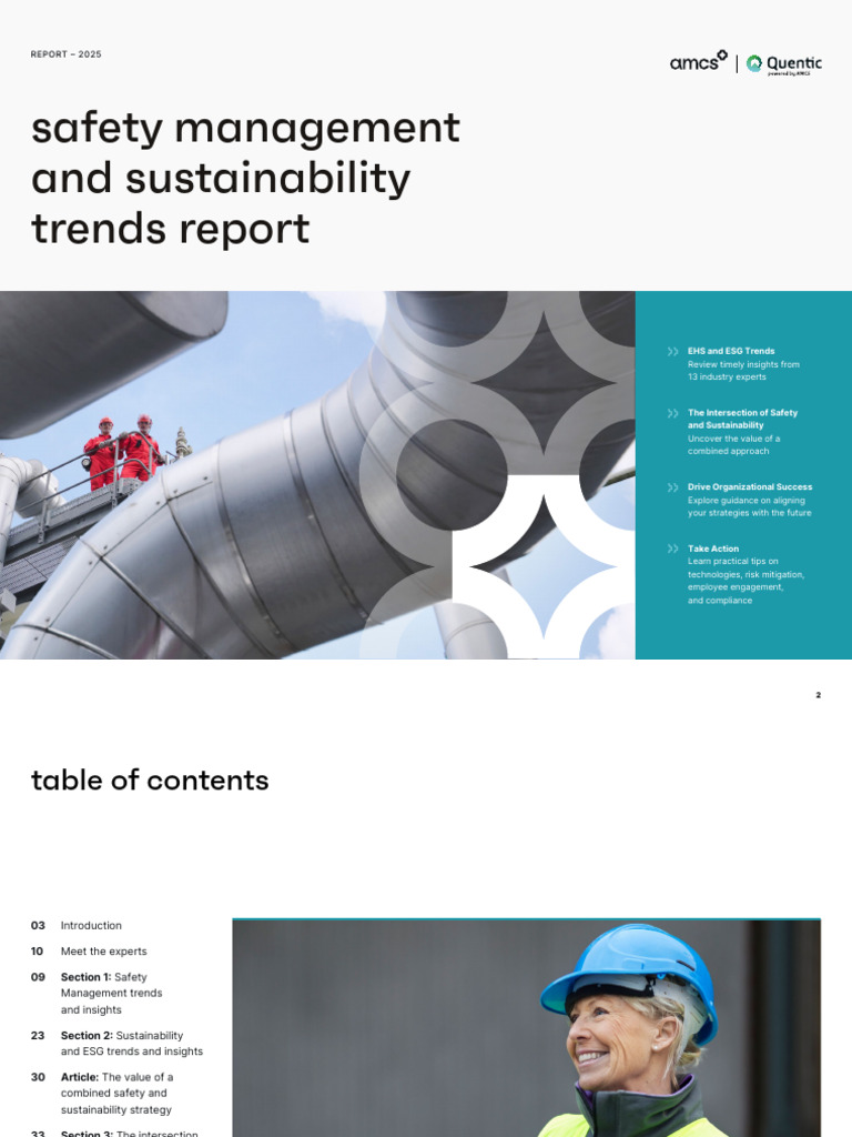 2025 EHS and ESG Trends Report | PDF | Safety | Sustainability