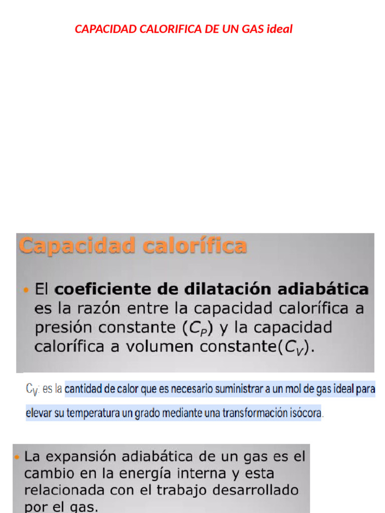 Capacidad Calorífica de Un Gas | PDF