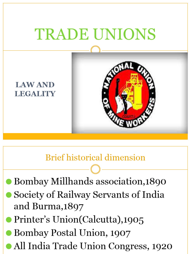 Trade union .ppt | PDF | Trade Union | Employment