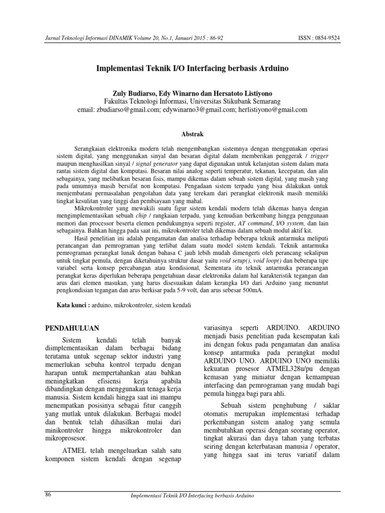 246013 Implementasi Teknik Io Interfacing Berba 943ab820 | PDF