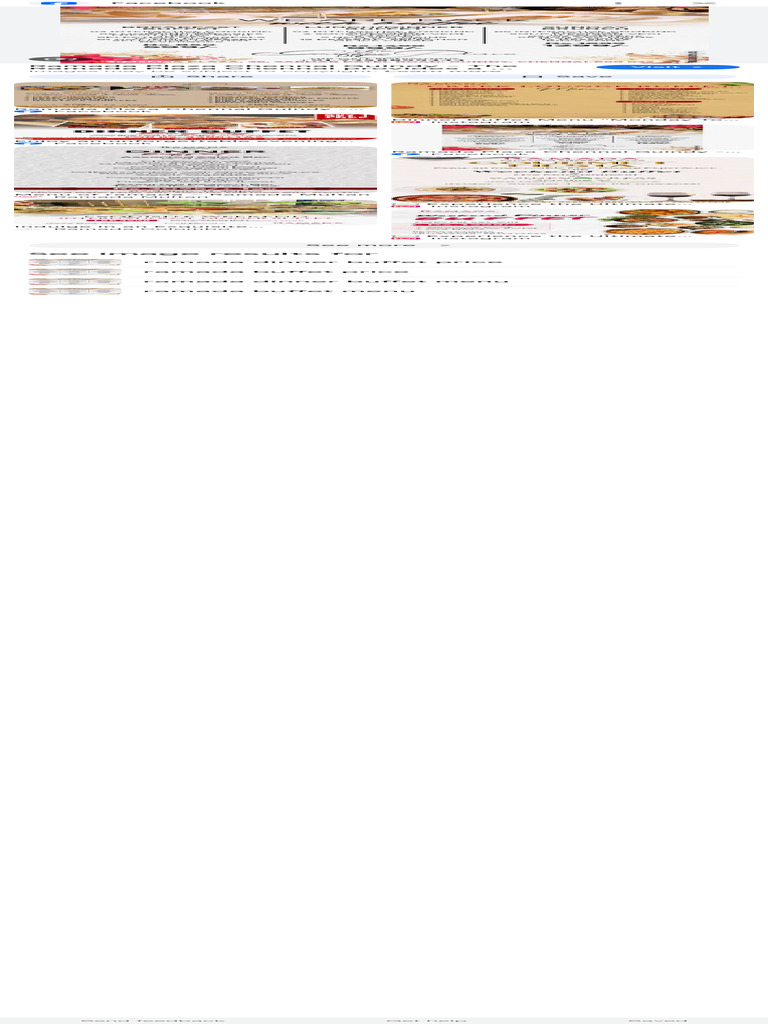 Ramada Hotel Dinner Buffet Menu | PDF | Menu | Meal