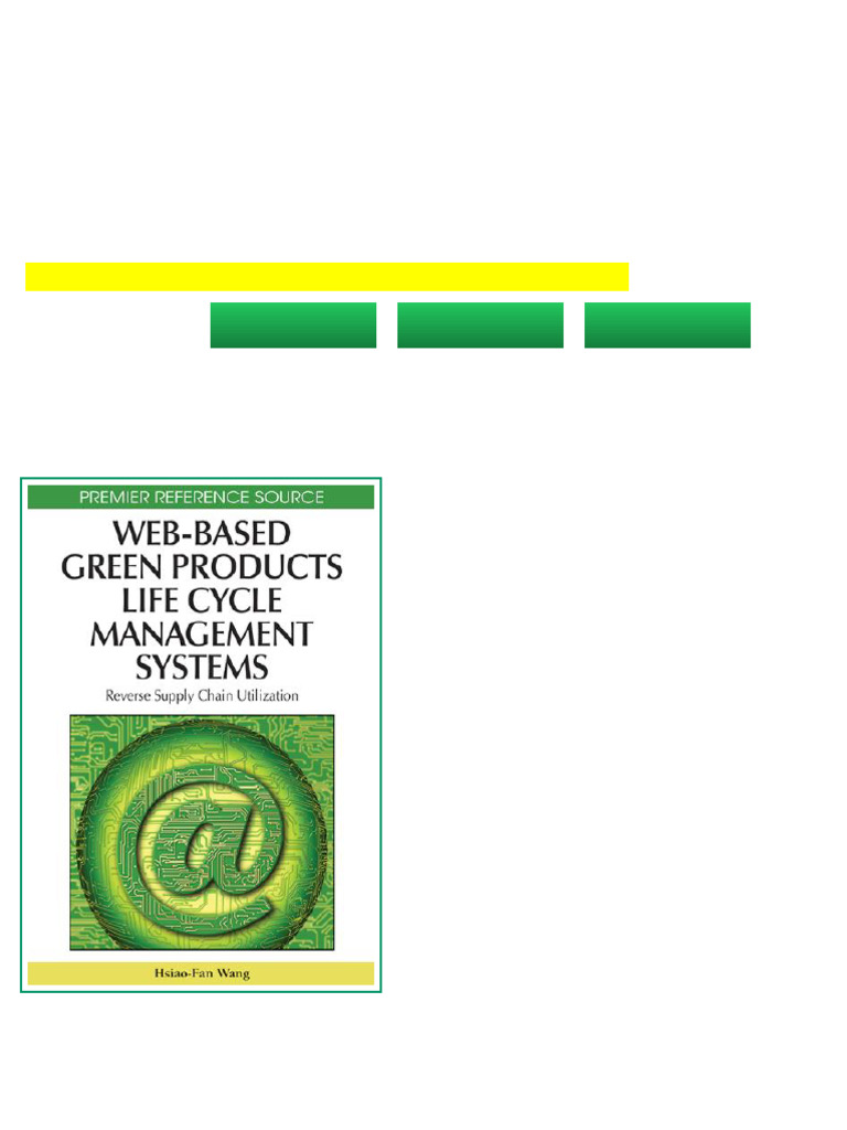Web based Green Products Life Cycle Management Systems Reverse Supply ...
