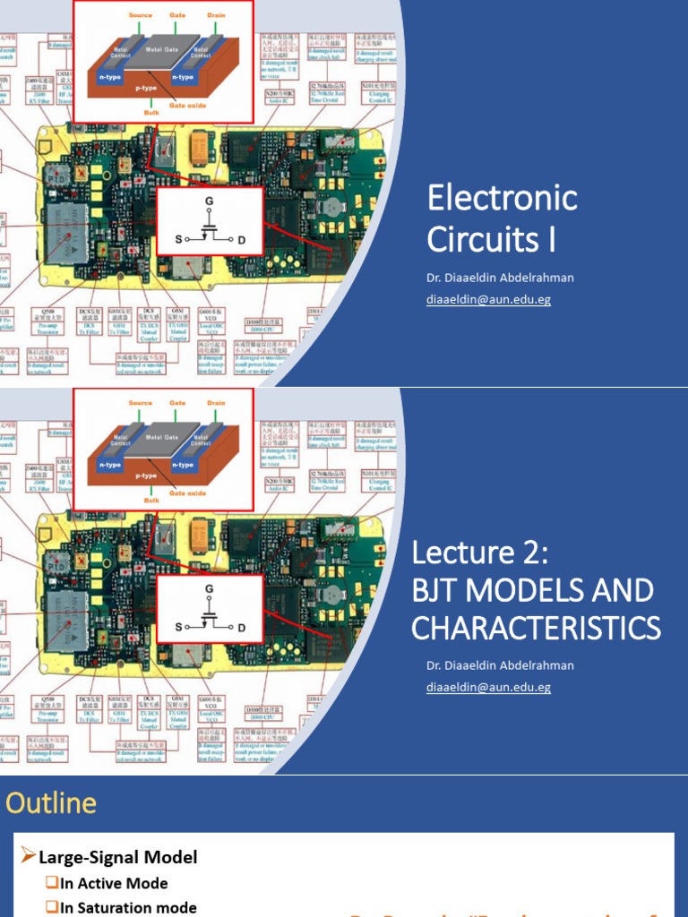 Lecture 5_BJT models and charactristics | PDF | Bipolar Junction Transistor | Semiconductor Devices