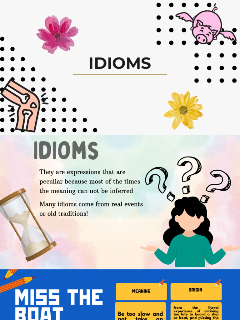 idioms in English | PDF