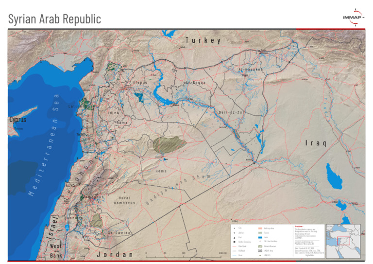 Syria Topographic Map | PDF | Aleppo | Syrian Civil War
