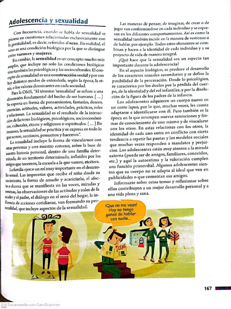 Adolescencia y Sexualidad 4to Sec | PDF
