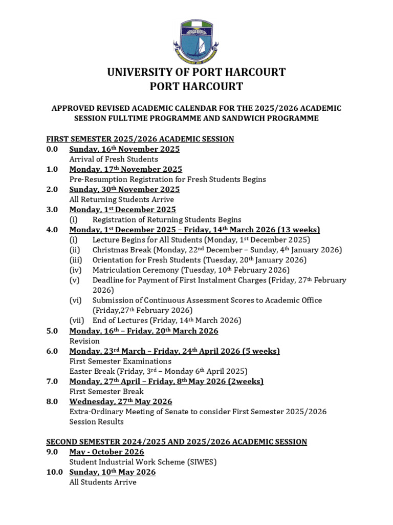 Approved Revised Academic Calander | PDF | Academic Term