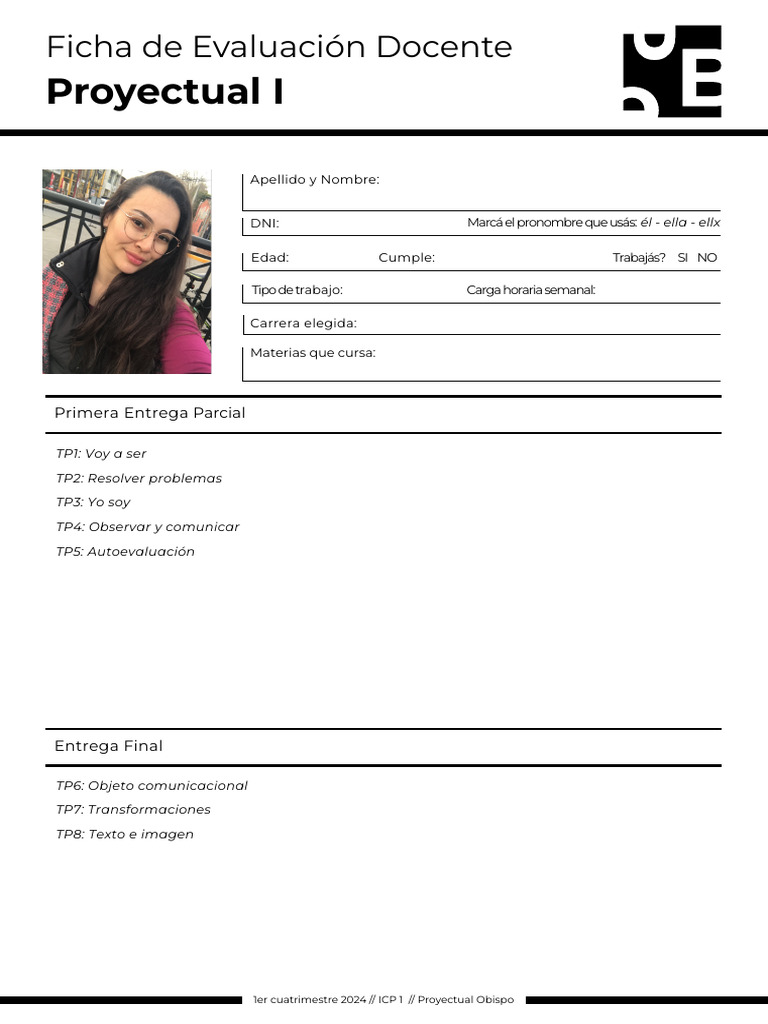 Ficha Evaluación Docente P1 | PDF