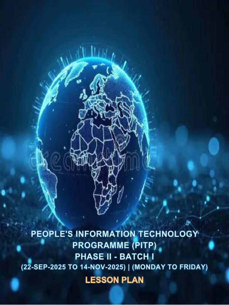 Lesson Planner PITP Phase II V3 | PDF | Document Object Model | Html ...