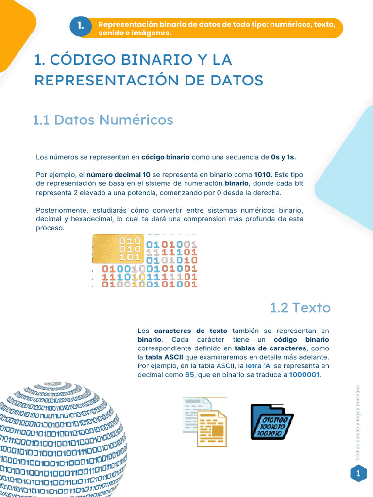 Código Binario | PDF | Ascii | Números