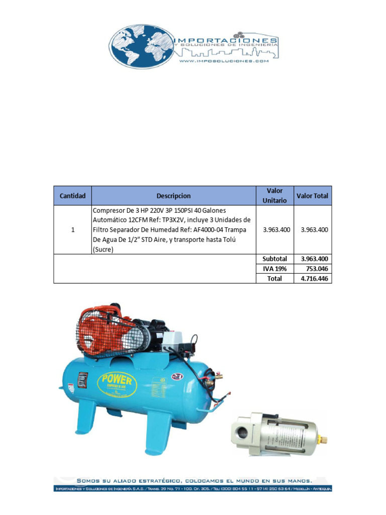Cotizacion Eafit 2024 - 090 | PDF