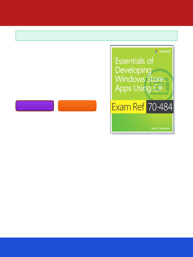 Exam Ref 70 484 Essentials of Developing Windows Store Apps using C 1st ...