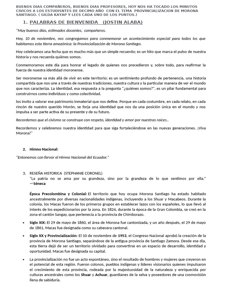 Minuto Civico | PDF