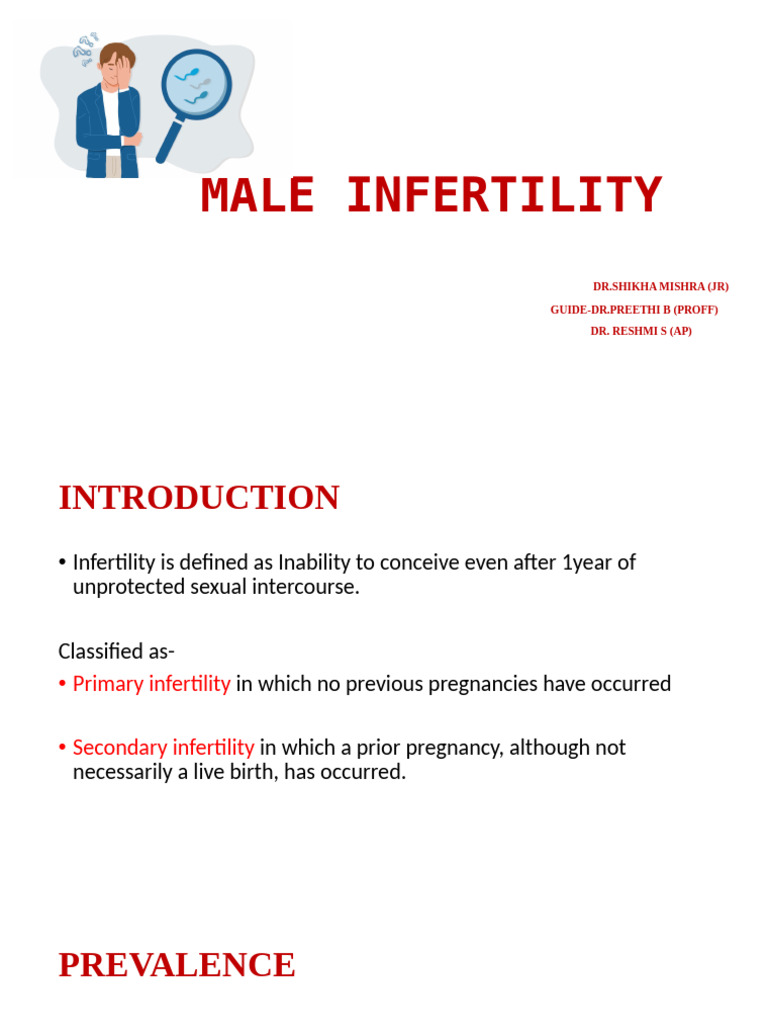 Male Infertility | PDF | Human Reproduction | Endocrine System