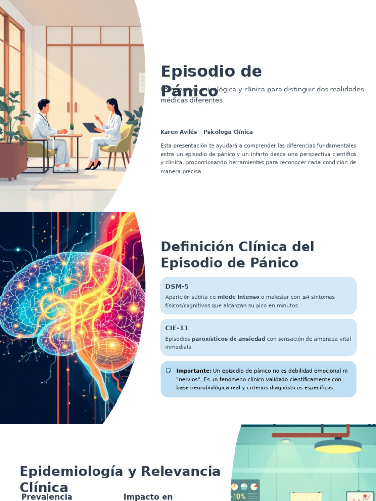 Episodio de Pánico | PDF | Ansiedad | Infarto de miocardio
