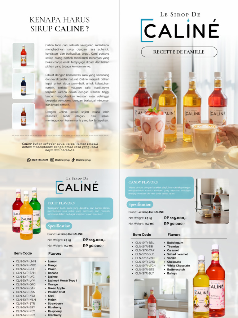Revisi Pricelist Caline | PDF