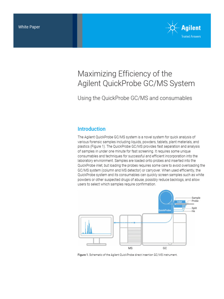 White Paper Qualitative Analysis Quickprobe Gcms 5994 1357en Agilent ...