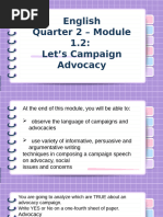 Advocacy Speech Structure Guide | PDF | Epistemology