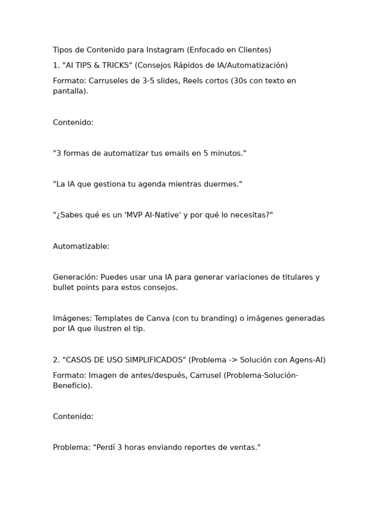 Plan de Insta | PDF