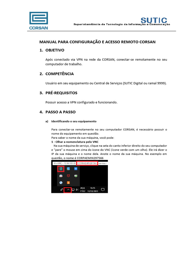 Acesso Remoto CORSAN via VPN | PDF | Programas | Informática