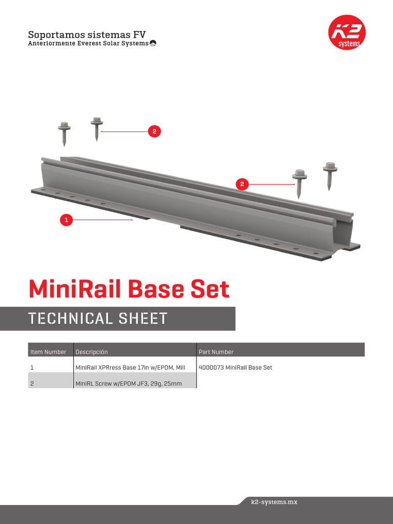 Datasheet Minirail | PDF