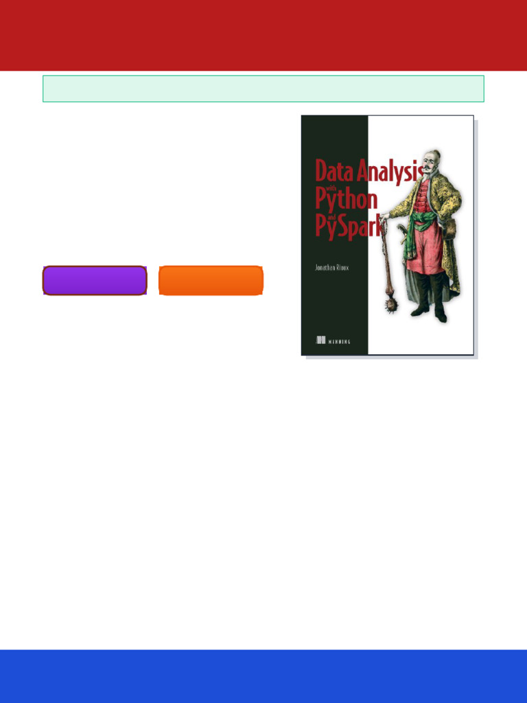 Data Analysis with Python and PySpark 1st Edition Jonathan Rioux ebook ...