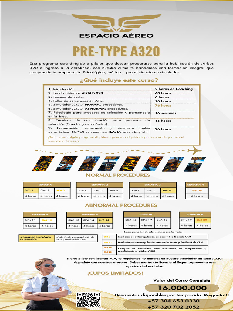 Programa Pre-type a320 | PDF | Aviación