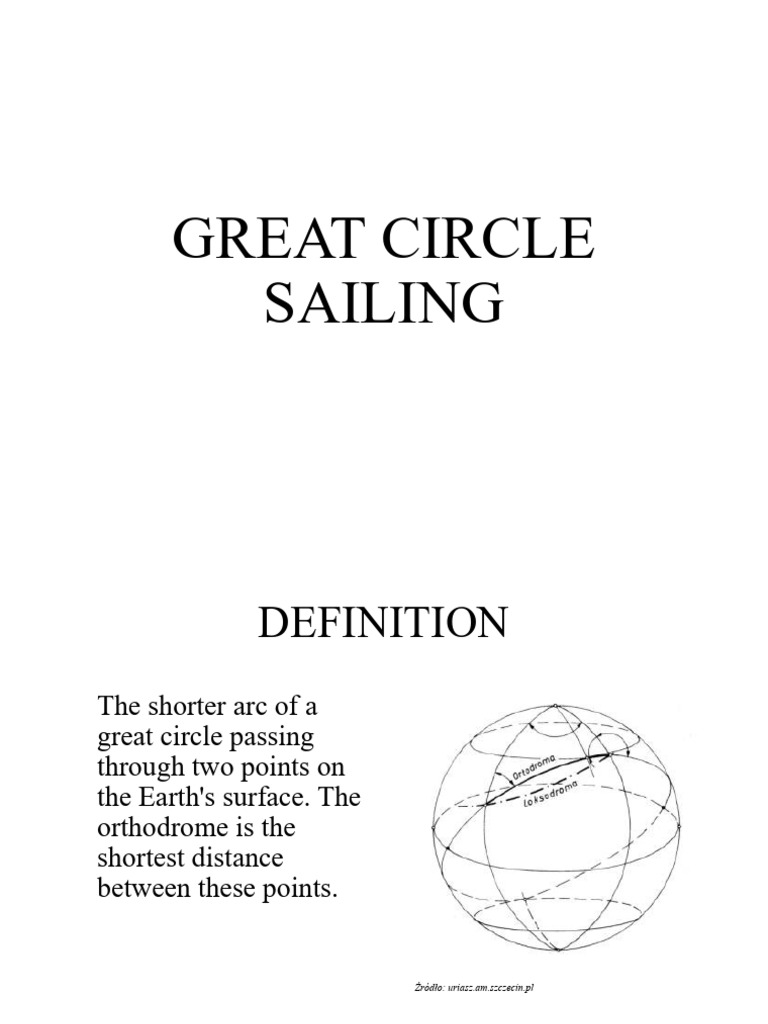 Great Circle Sailing Explained | PDF