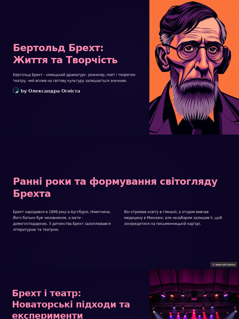 Bertold Breht Zhittya Ta Tvorchist | PDF