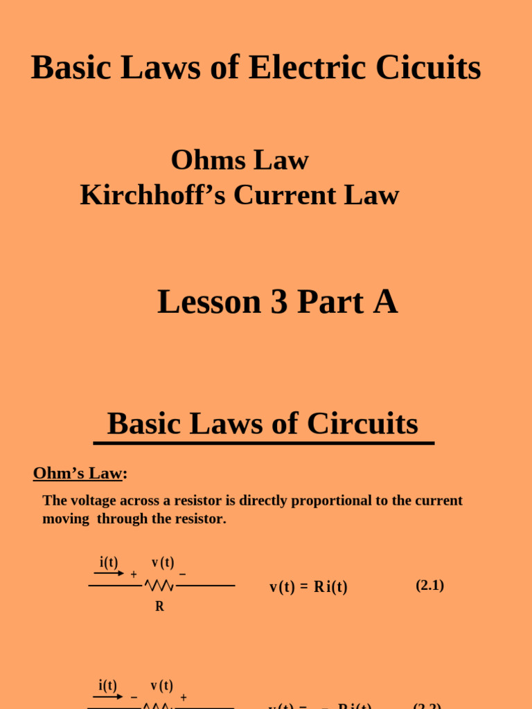 Kirchoffs Current Law 3a | PDF | Resistor | Electricity